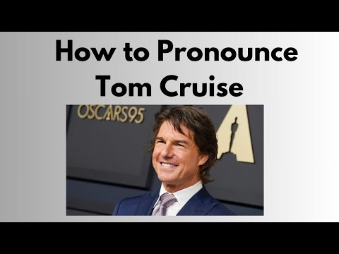 How to Pronounce Tom Cruise #howtopronounce #youtube #englishpronounce