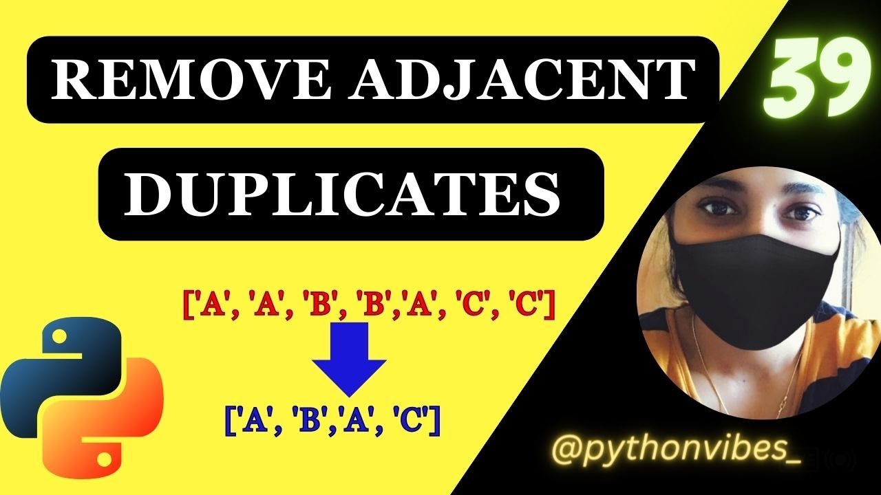 Remove all Sequential Duplicates in List | using #python #interview #coding @pythonvibes_