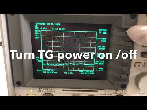 How to test option 010 TG tracking generator, Calibrate HP8594E Spectrum Analyzer, 5 ops Sierra Lab