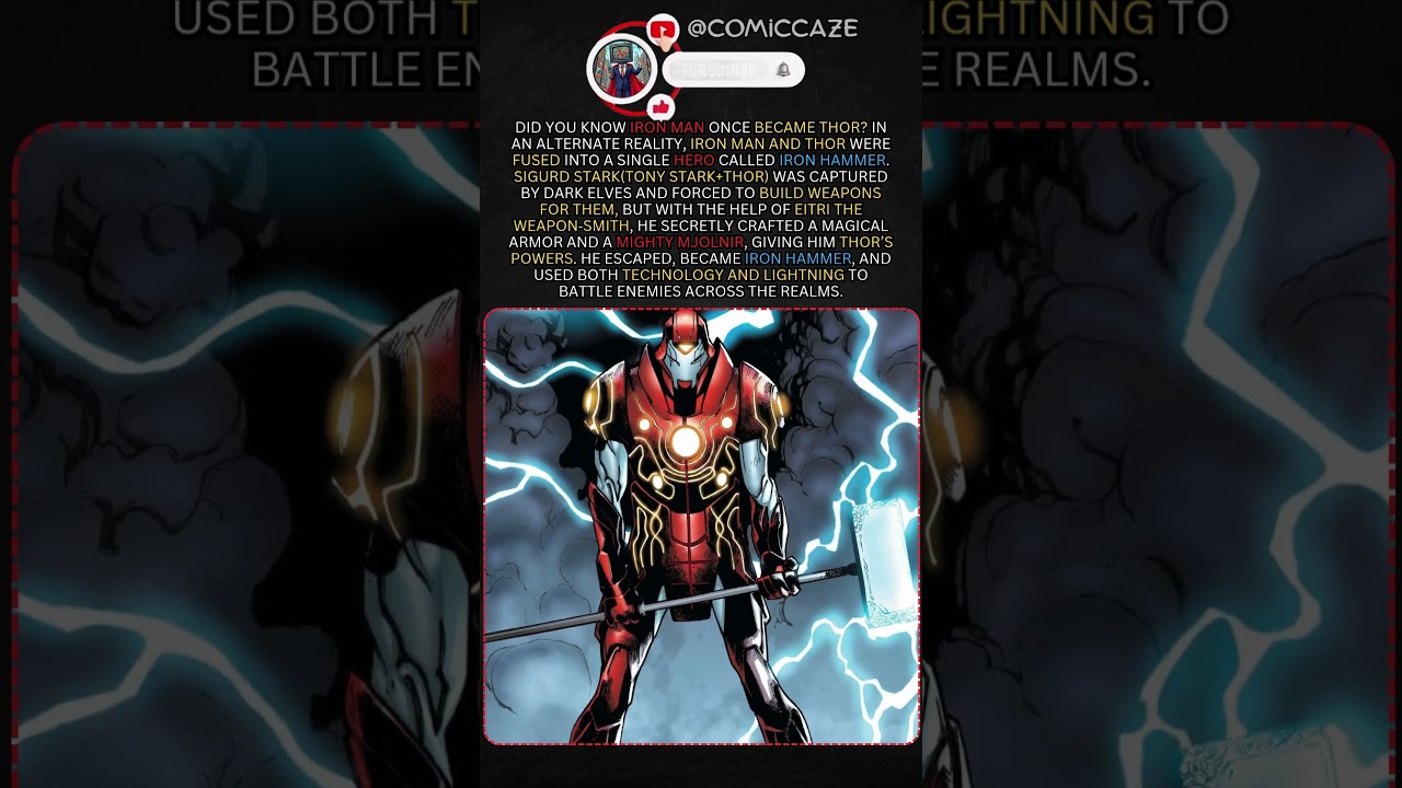 You won't believe this hero! #ironman #thor #marvelcomics