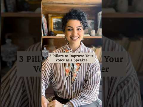 Struggling with your voice? 3 pillars to Improve your voice as a speaker. #publicspeaking