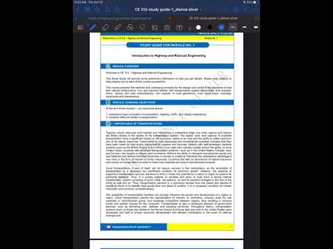 Lecture Video of Study Guide 1 in Highway & Railroad Engβg - Part 1 (Tagalog)
