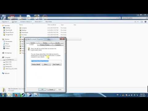 Change My Document folder location