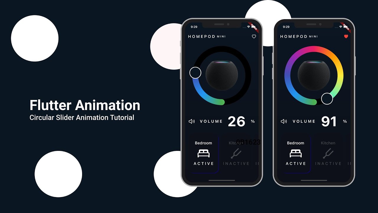 Flutter Animation: Circular Rainbow Slider