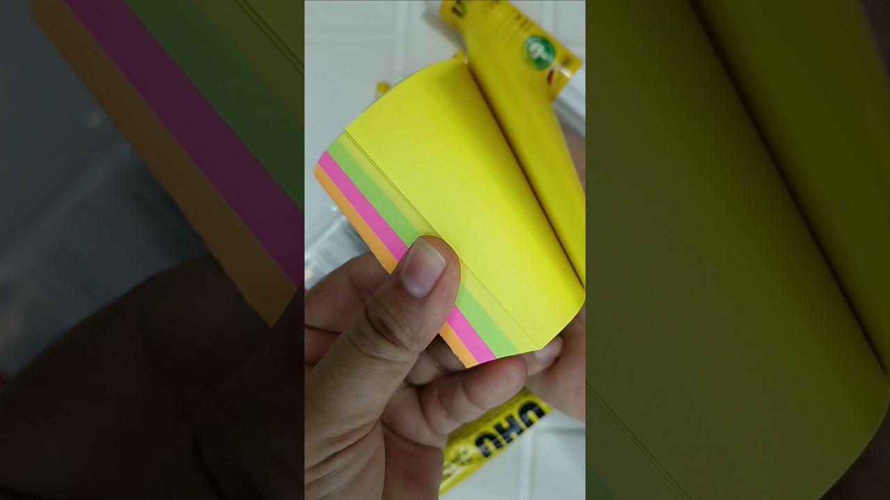 Neon Sticky Notes #shorts #neon #craft #stickynote