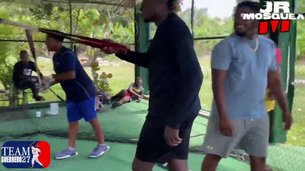 TIPS DE BATEO: Vladimir Guerrero Jr. Y Gaby Guerrero Le Explican A Vladi Miguel Guerrero 🏌🏾‍♂️