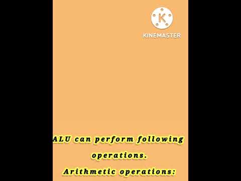 ALU (Arithmetic logic unit) definition,functions in computer @Education for all #computerknowledge
