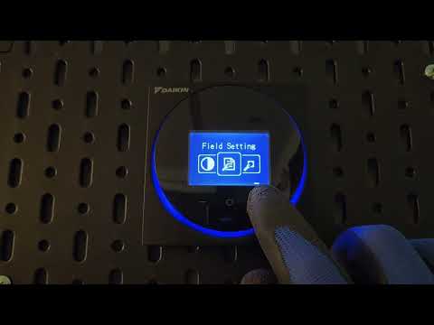 How to set Daikin VRV indoor Group Address using wired controller BRC1H62