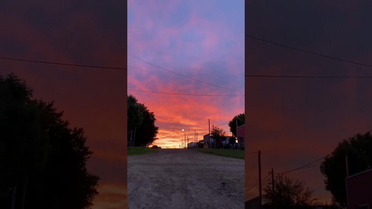 Amanecer en mi pueblo 😍 #sunset #amaneceres #sky #uruguay