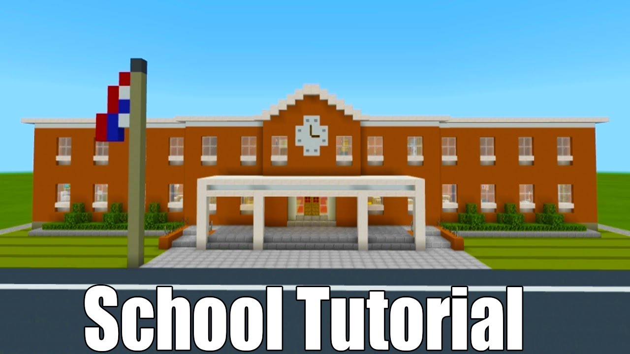 Minecraft Tutorial: How To Make A School Part 1 