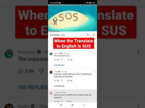 When the Translate to English is SUS! #shorts #amongus #amogus