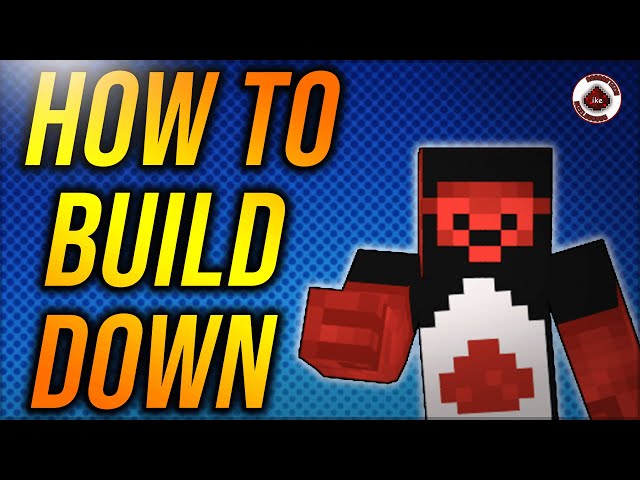 How to build downward in Minecraft?