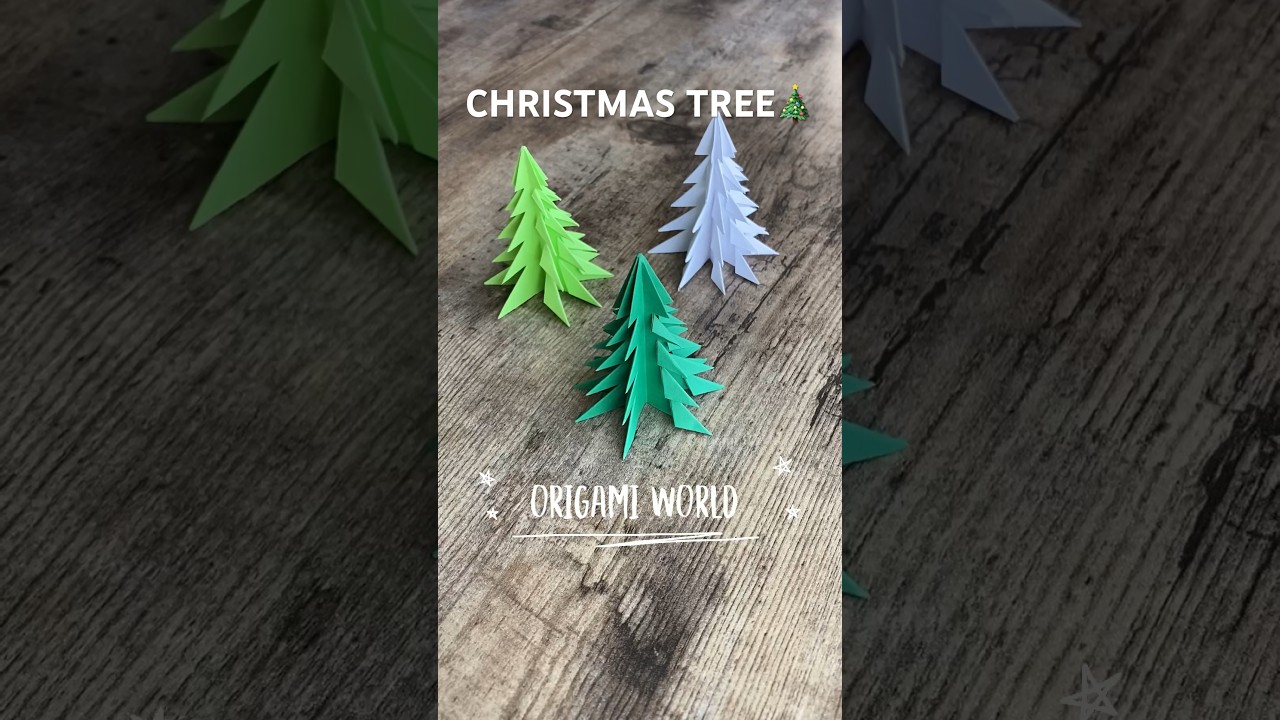 DIY CHRISTMAS TREE PAPER CRAFT TUTORIAL | HOW TO MAKE PAPER CHRISTMAS TREE | CHRISTMAS DECORATION