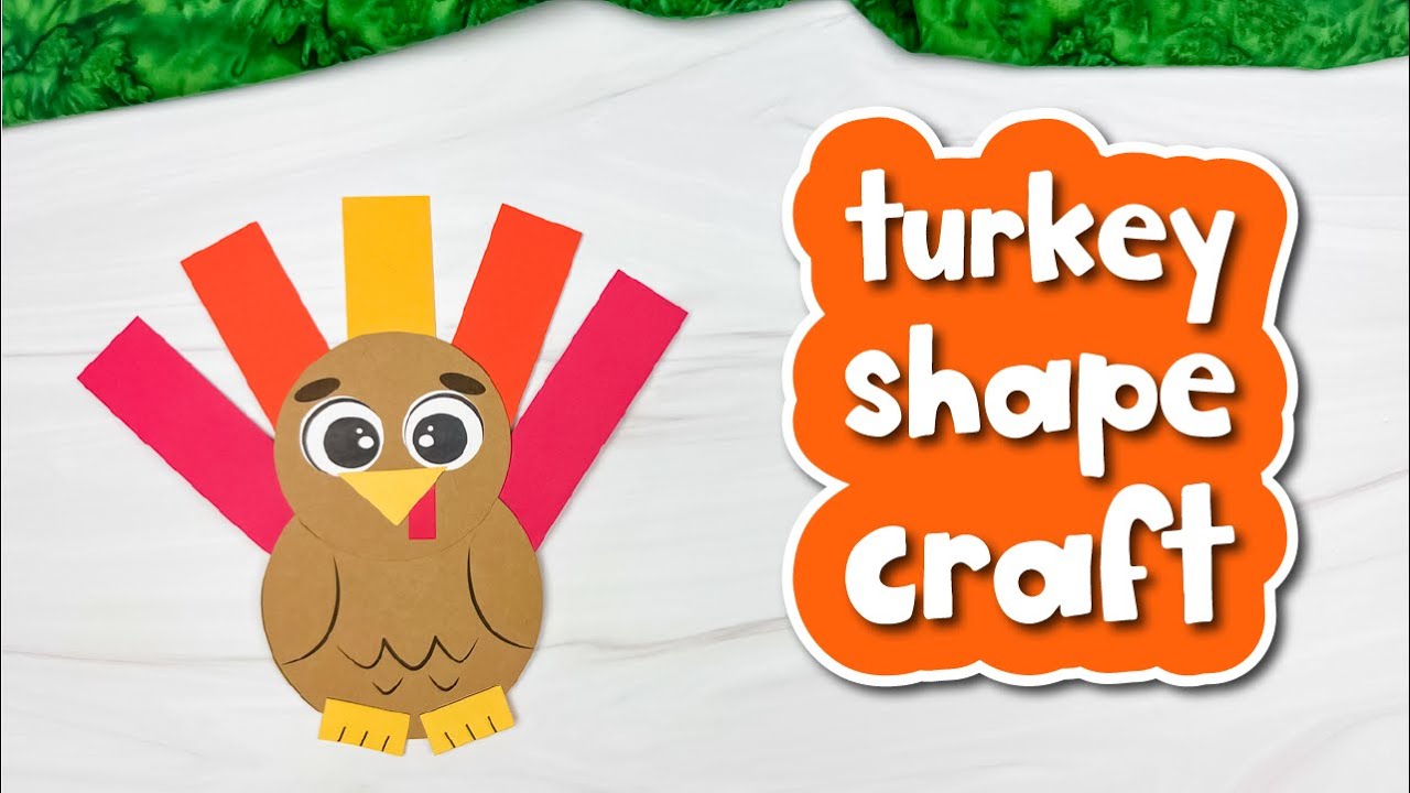 Shape Turkey Craft For Kids