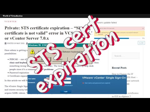 STS certificate expiration – “Signing certificate is not valid” error ...