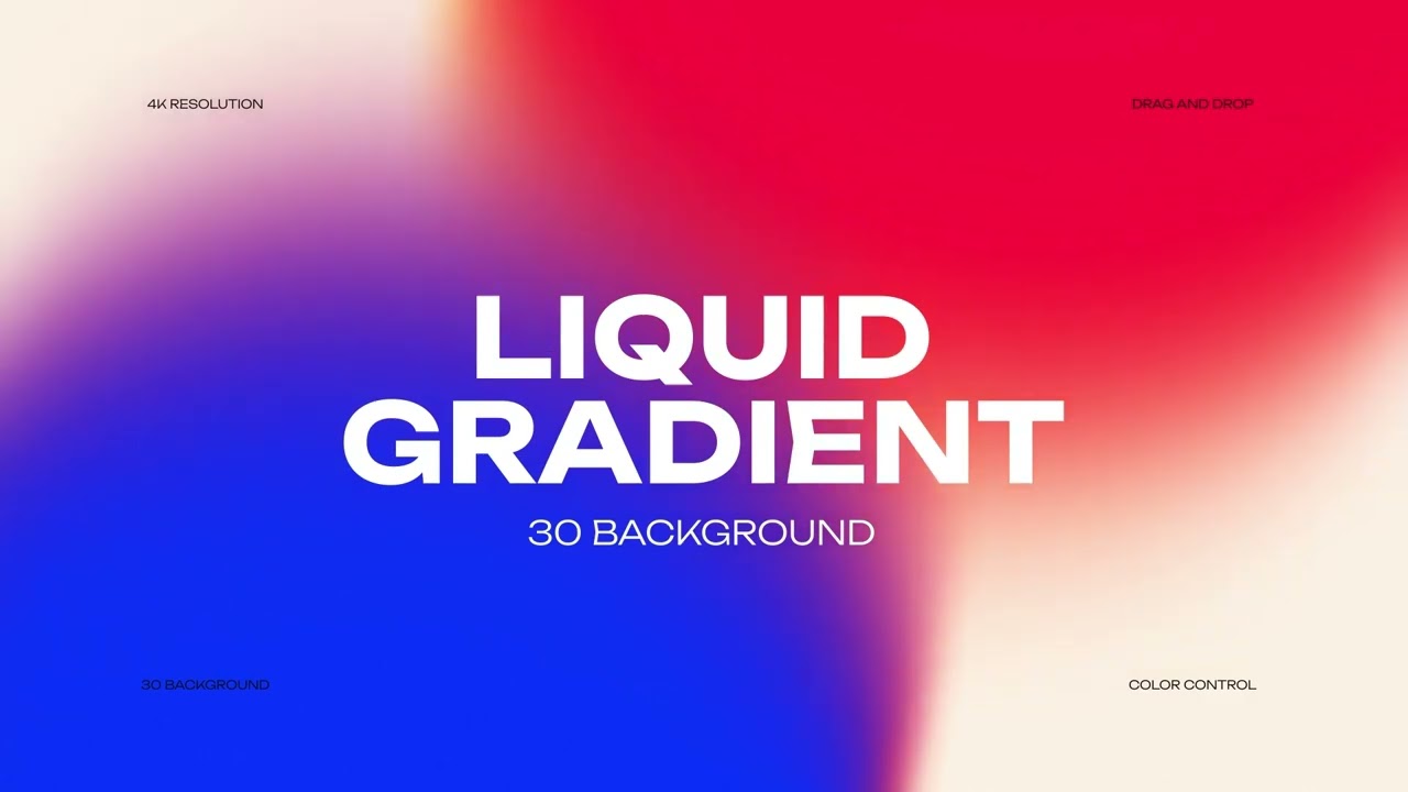 Liquid Gradient Background - Elements | After Effect Template