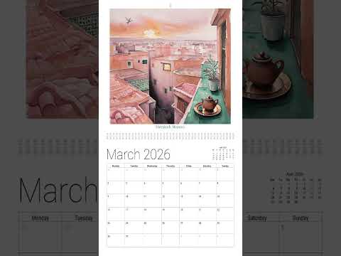 ✨ NEW: Travel 2026 Wall Calendar 🌍