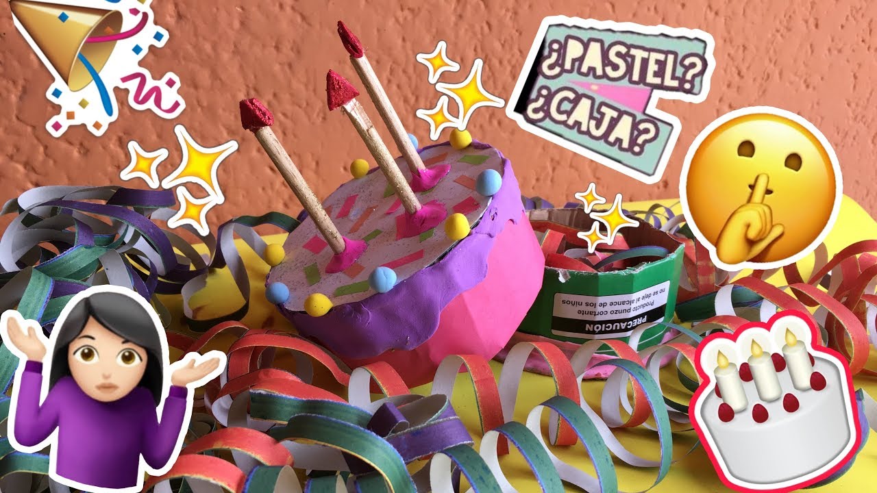 DIY CAJITA EN FORMA DE PASTEL DE CUMPLEAÑOS IDEA FÁCIL PARA REGALAR EN UN CUMPLEAÑOS 🎂 😍💖
