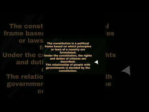 what is constitution #constitution #doucumentofstate #aitzazaligopang