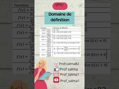 Domaine de définition 2bac #2bacbiof #2bacmaroc #2bac #maths