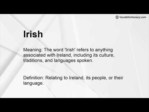 Irish Meaning