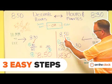 How To Convert Decimal Time To Hours And Minutes