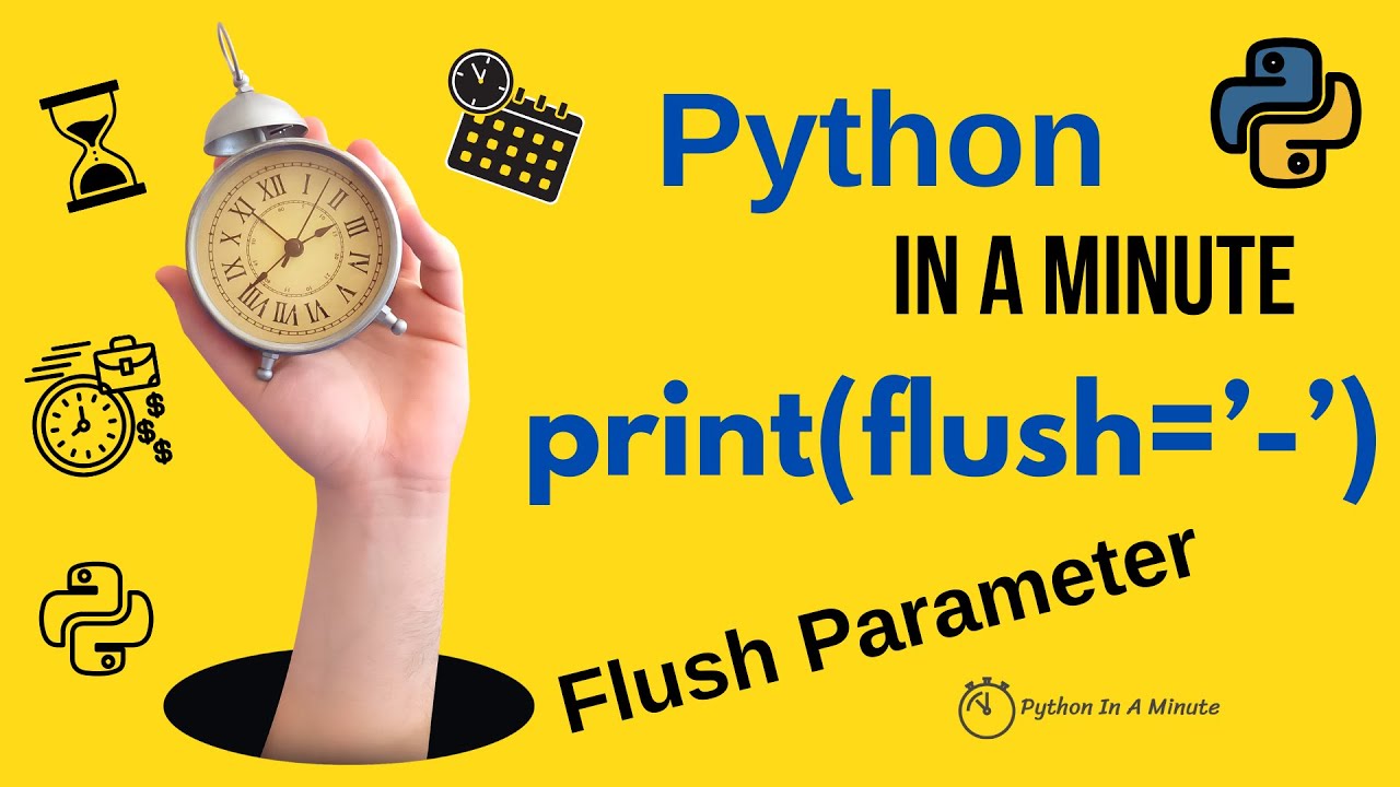 Python In A Minute | print(flush='') In python - flush argument of print function