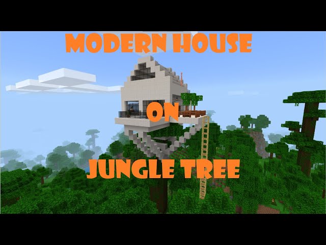 MODERN HOUSES - House on Jungle tree (Bedrock Edition) Minecraft Map