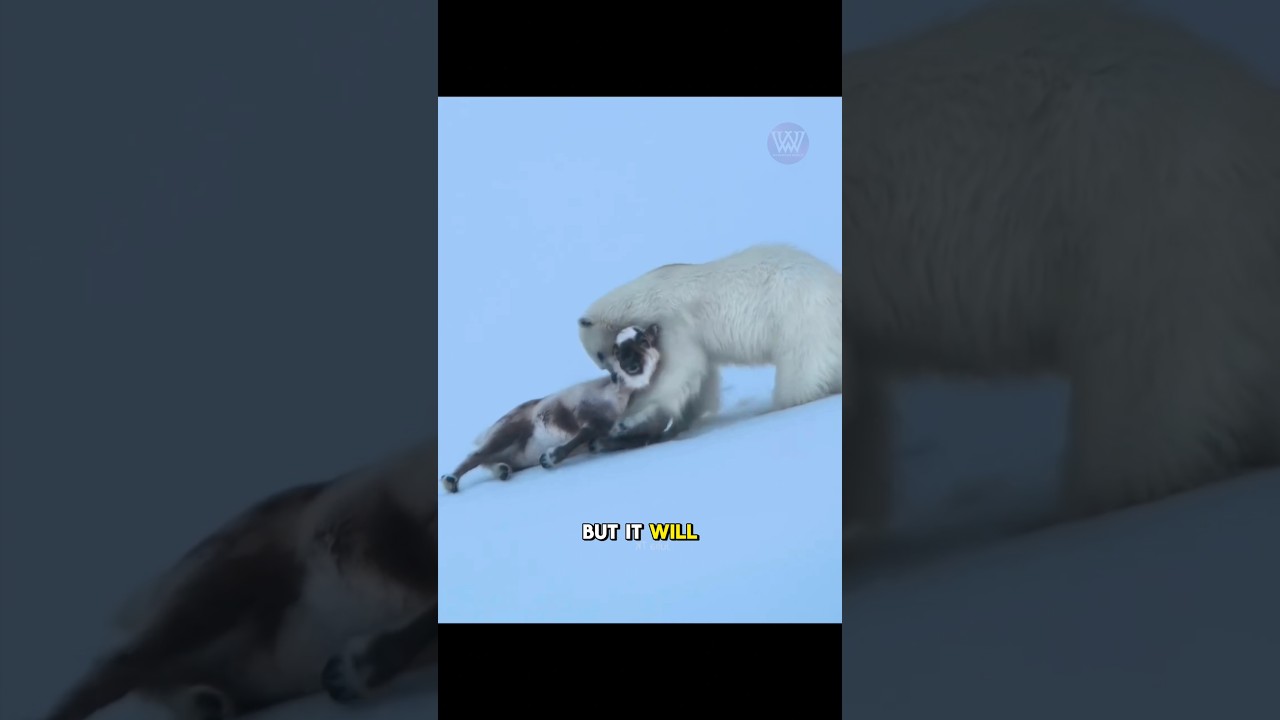 A Stunning Chase: The Polar Bear Hunts the Reindeer!
