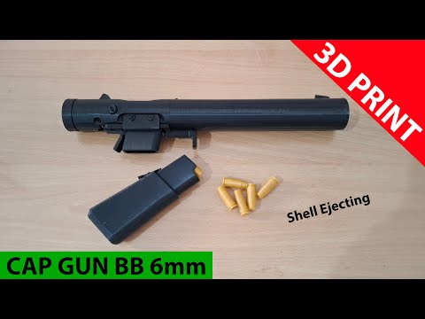 🔫 Welrod Pistol Cap Gun BB 6mm・ STL File for 3D printing・Cults