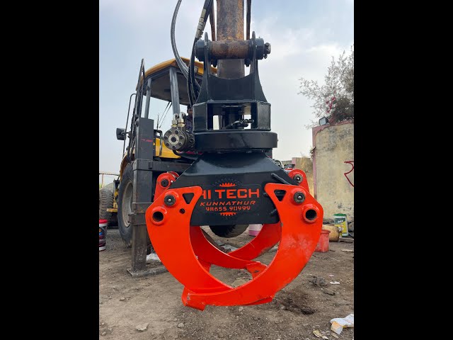 Grab Bucket - Mahindra Earth Master Wood Log Grabber Manufacturer from ...