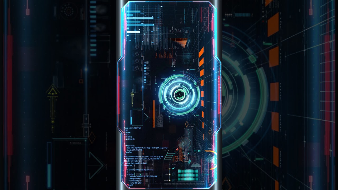 Dazzling sci fi UI interface