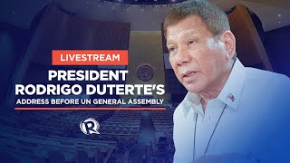 FULL TEXT: President Duterte's speech at 2021 UN General Assembly