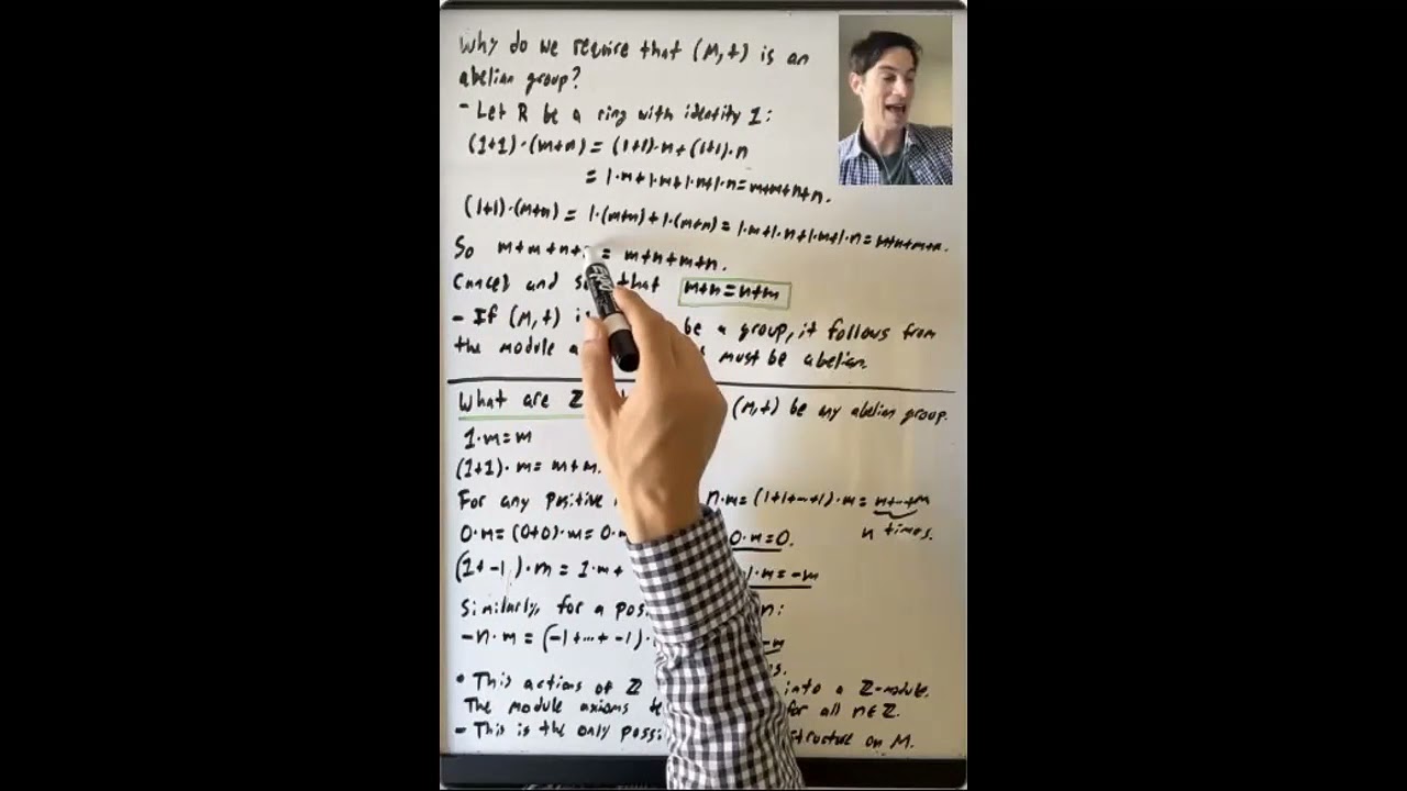 Examples of Modules: Free Modules and Z-Modules (Algebra 2: Lecture 13 Video 2)