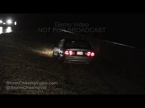 Weatherford, TX Severe Storm After Dark - 3/7/2016