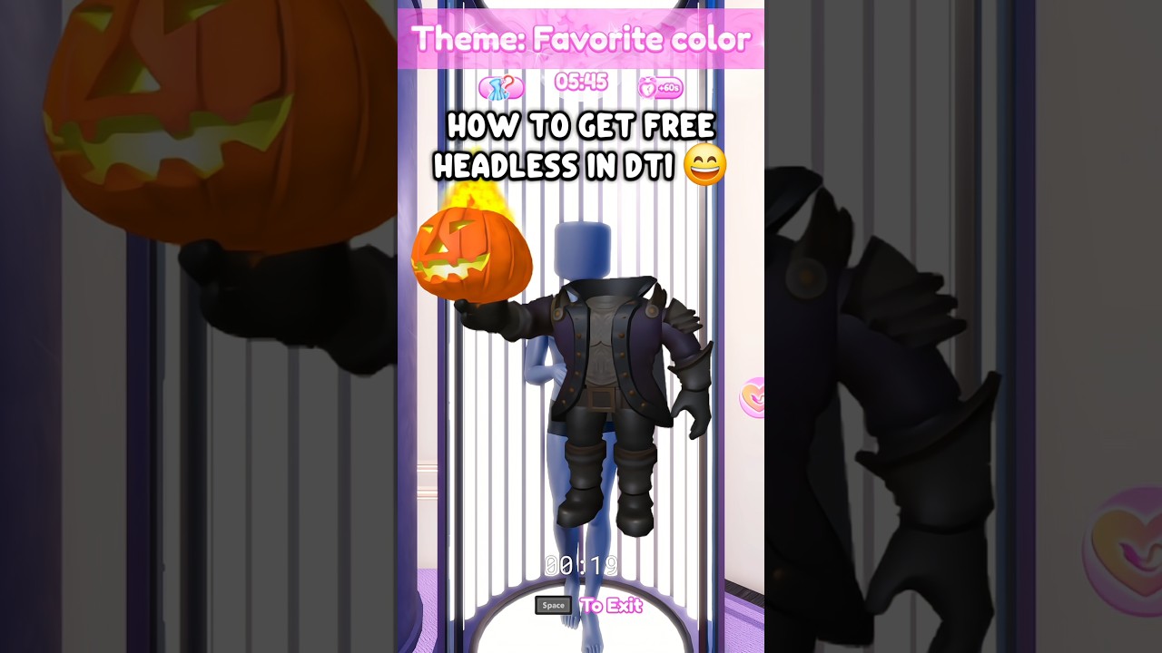 DRESS TO IMPRESS HOW TO GET FREE HEADLESS IN DTI 😁 #roblox #dresstoimpress #dti