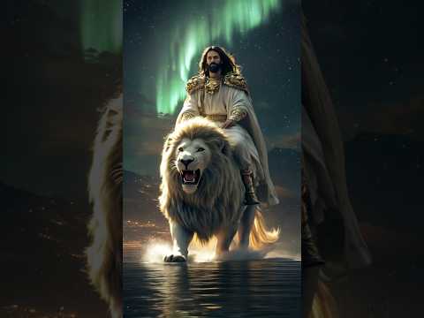 Jesus On The Lion Of Judah 🦁✨#JesusOnTheLion#Jesus#jesuschrist#viralvideo#prayer#god