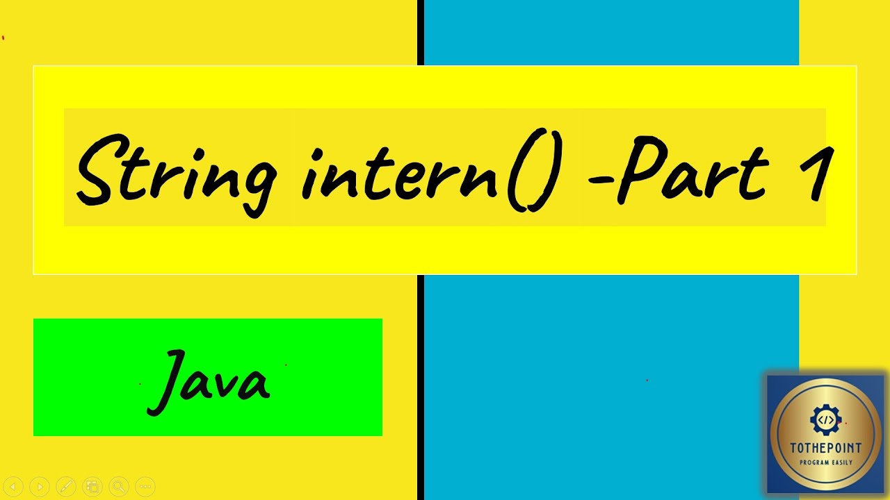 String  intern method in java Part 1 || intern method in java || intern method in string