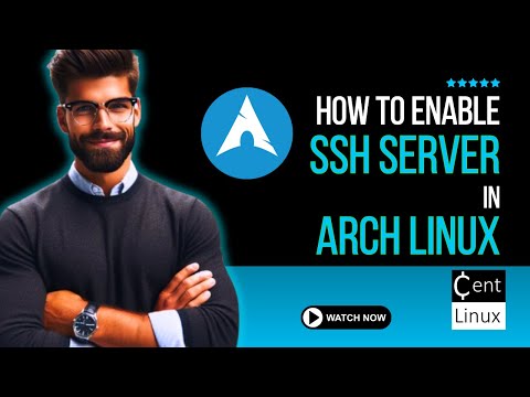 How to enable SSH Server in Arch Linux