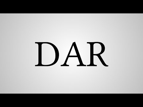What Does "DAR" Stand For?