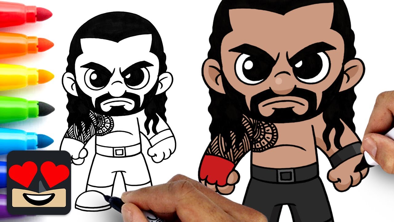 How To Draw Roman Reigns | WWE
