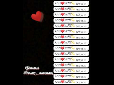 Arun❤️harini💫names chatting ⚡ whatsapp status 💯tamil💞 couples 👑