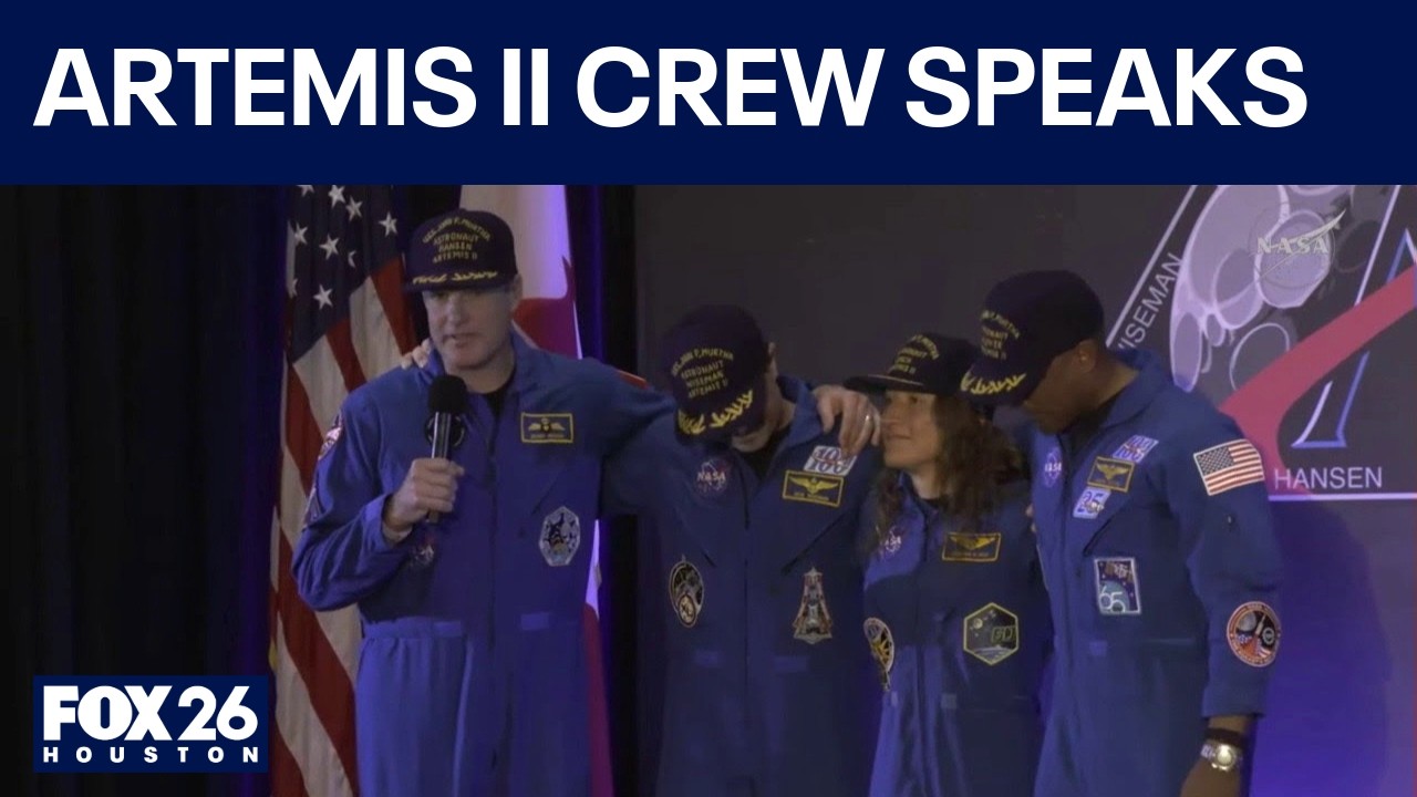 Artemis II crew speaks in Houston: Full