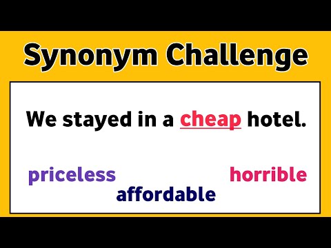 Synonym Challenge: How Good Are Your Vocabulary Skills?