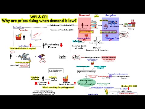 What is WPI & CPI - Why prices are high despite low demand | Farmers Protest | Indian Economy UPSC