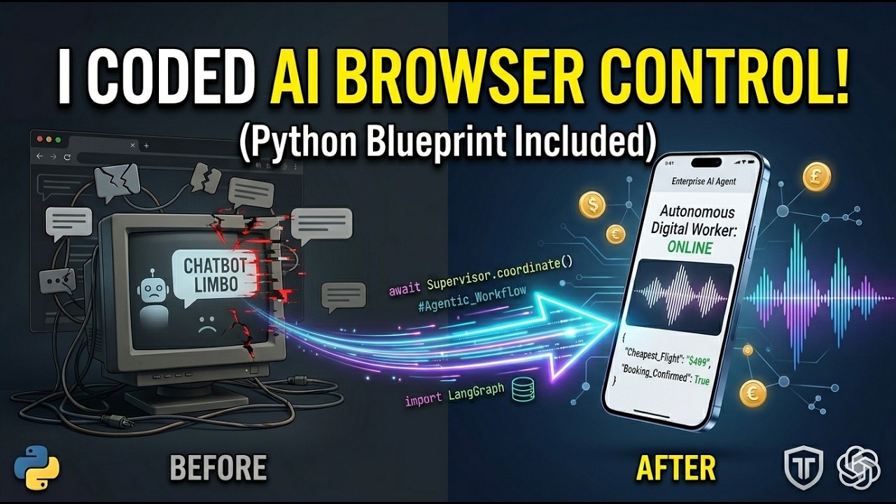 I Coded an AI That Controls My Browser (Python Blueprint) | Code Canvas