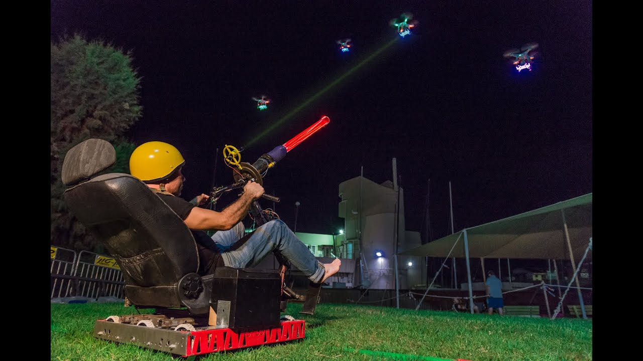 Un Space Invaders real con drones