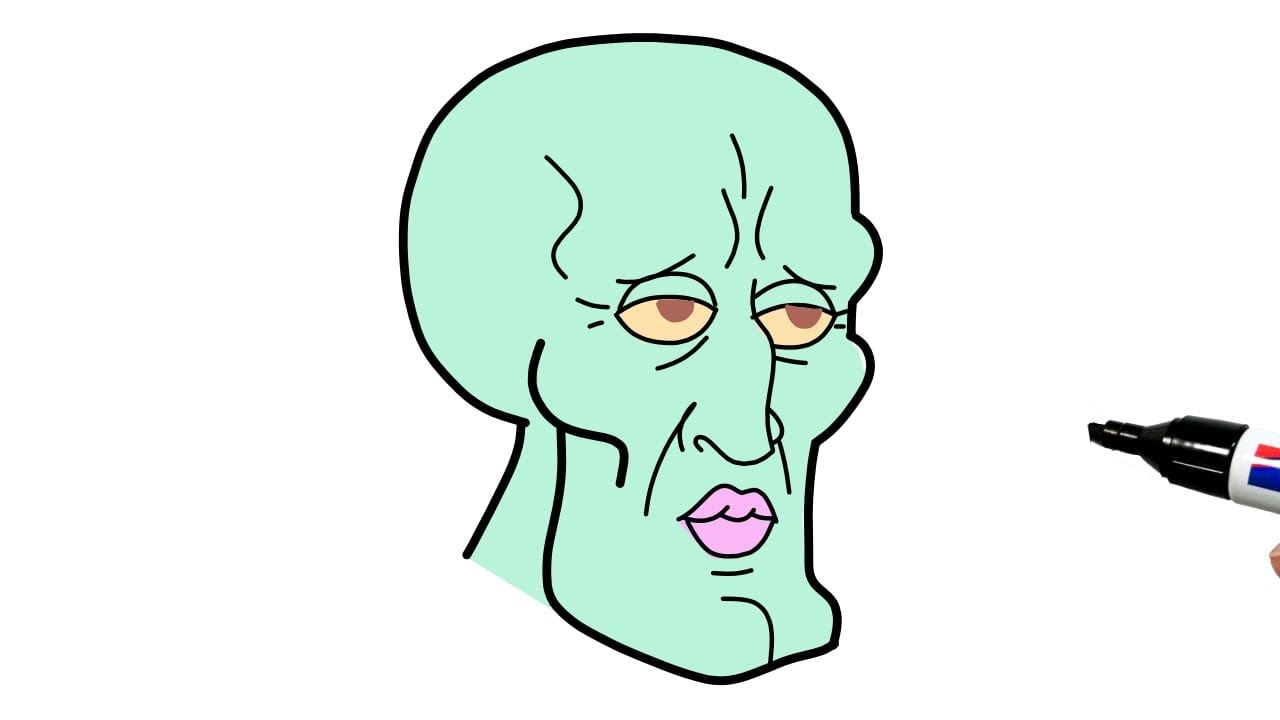 How to Draw Handsome Squidward from Spongebob Squarepants