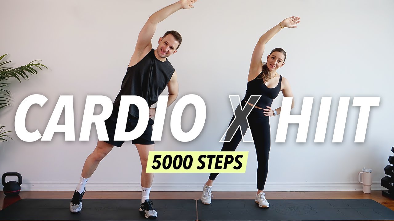 30 Min Cardio HIIT Workout at home - 5000 steps for Fat Burn (No equipment)