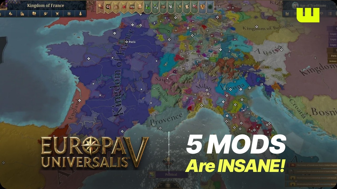 Europa Universalis 5 Trainer +33 Mods (Fast Research, Edit Gold, Edit Stability, & 30 More)